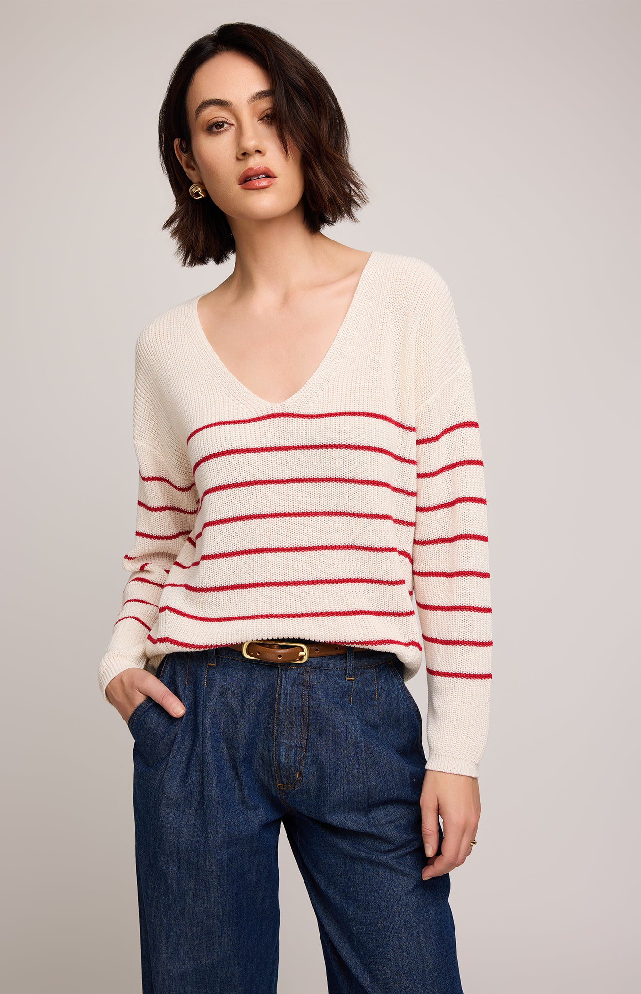 Tucker Pullover | Red Stripe - FINAL SALE – Pick-it-Fence Pembroke